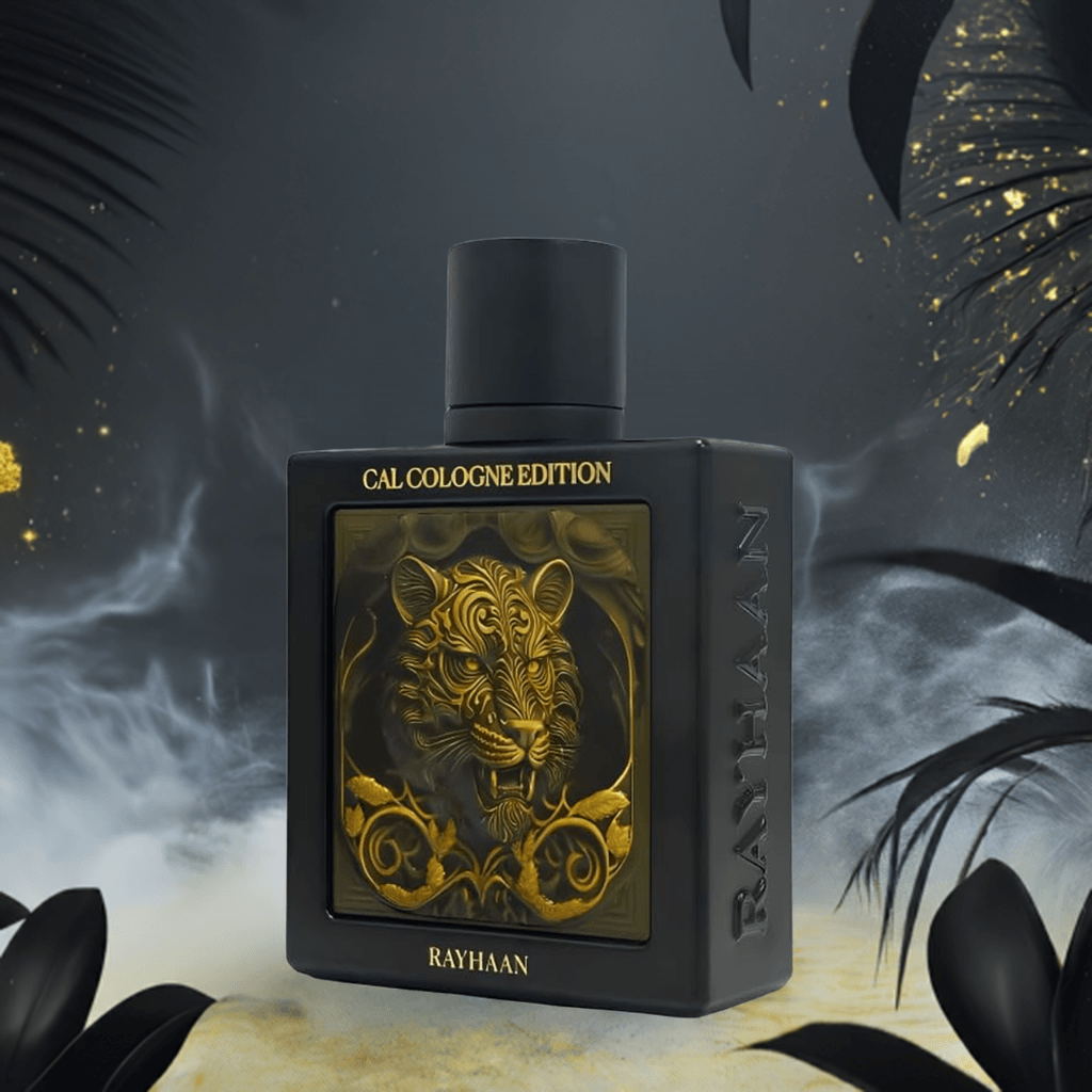 Rayhaan Tiger Cal Cologne – Opulent Oud & Saffron Extrait – AROMA HOUSE